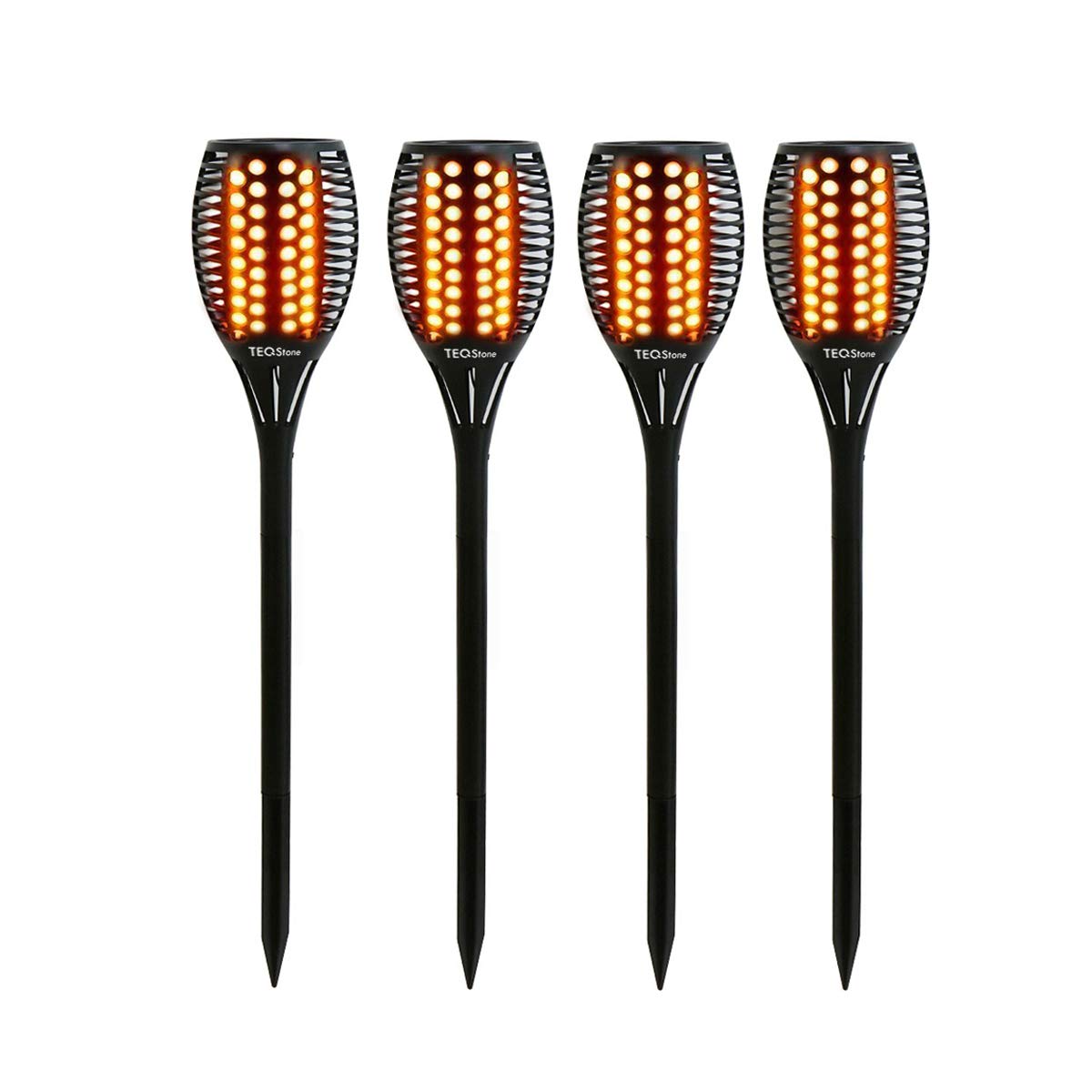 TEQStone Solarleuchte Garten Outdoor, Solarlampen für Außen LED Solar ...